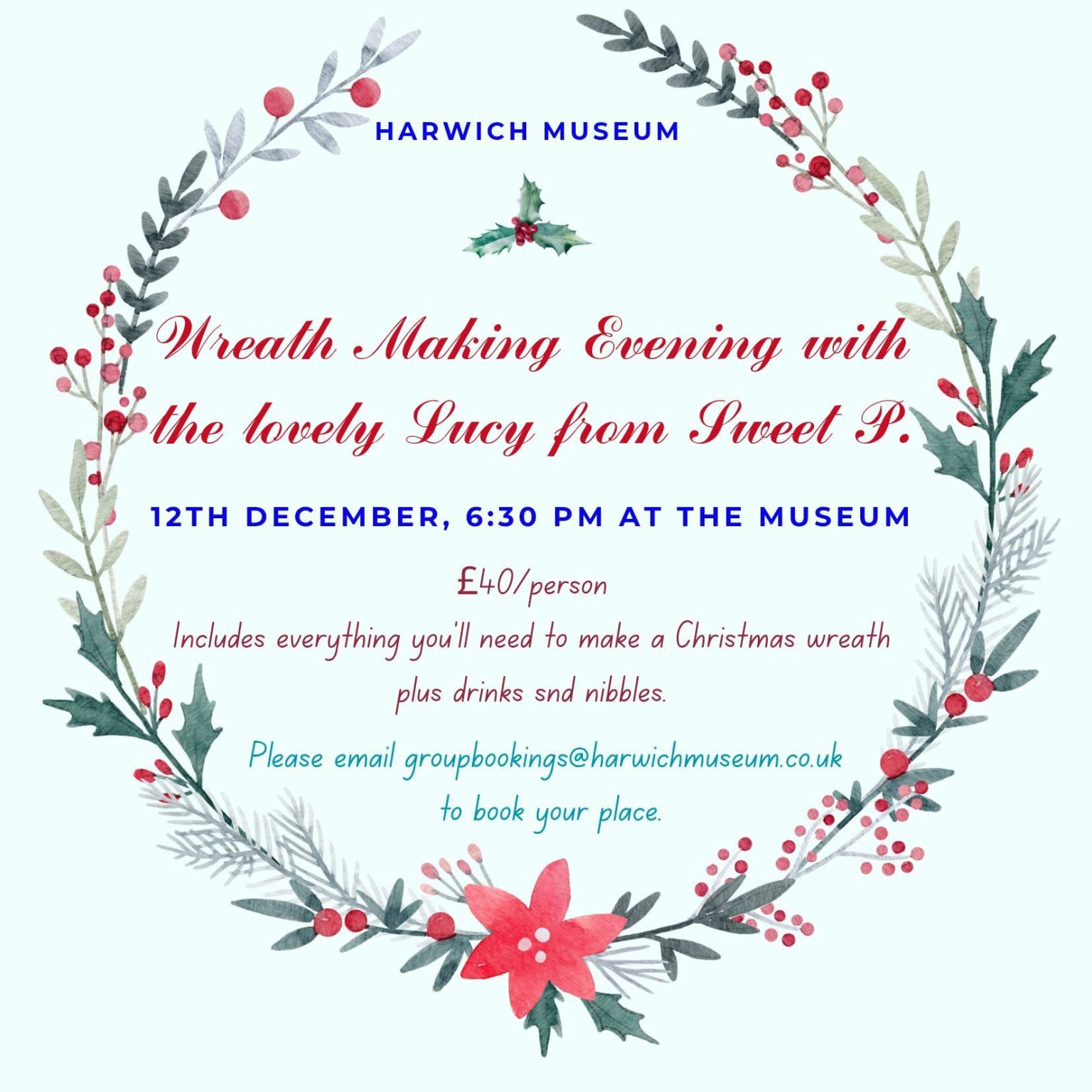 Wreath Making Evening – Harwich Museum